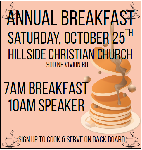 Annual AA Breakfast – North Oak AA Group